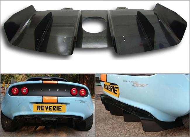 Lotus Elise S3 Carbon fibre 5 element rear diffuser