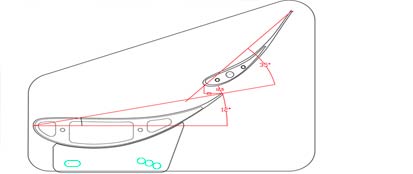 Universal Motorsport Dual Element 225mm + 150mm Chord Rear Wing Data