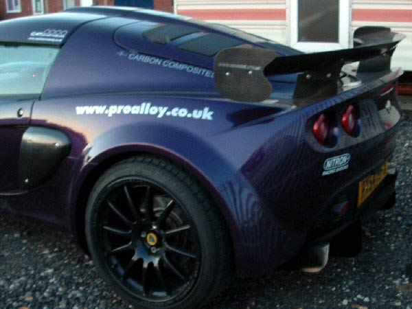 Lotus Elise/Exige S2 Fixed Clamshell Mounted Rear Wing