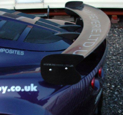 Lotus Elise/Exige S2 Fixed Clamshell Mounted Rear Wing